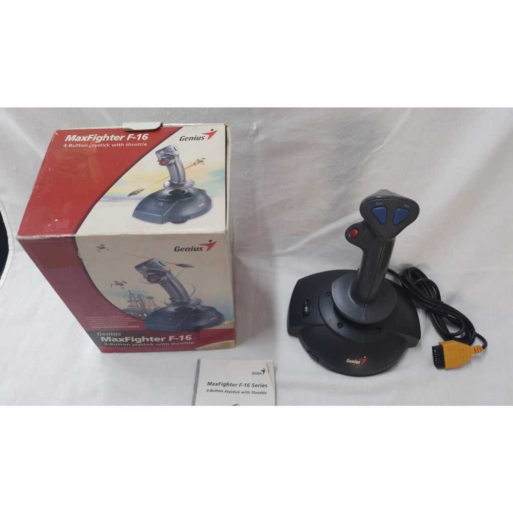 Controle Joystick Para PC Genius - MaxFighter F-16 ( 17968 ) | Shopee ...