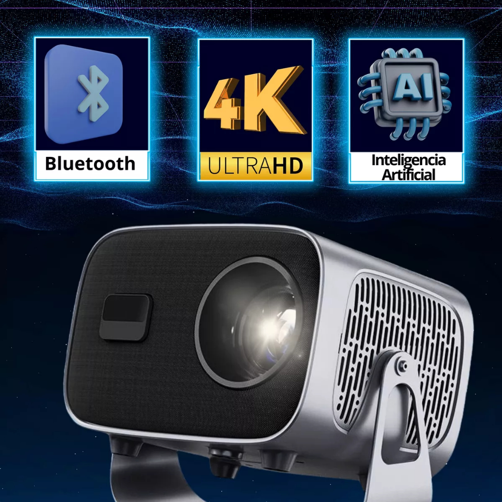 Projetor T15 Pro Portátil 4k Bluetooth Wifi Hdmi Android 11 | Shopee Brasil