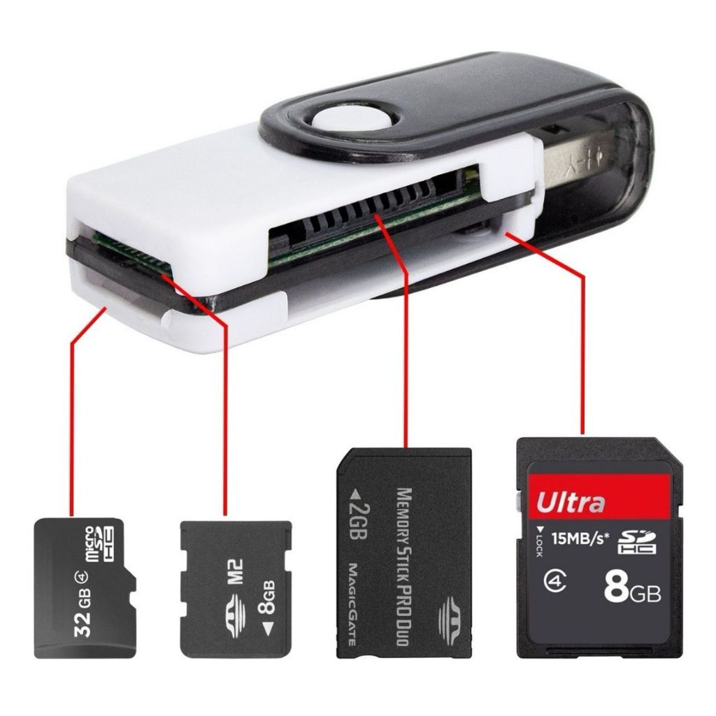 Mini Leitor De Cartão Micro Sd Tf Adaptador Usb Pendrive | Shopee Brasil