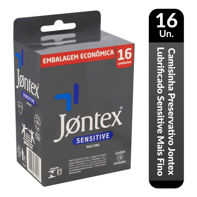Kit camisinha preservativos Jontex Sensitive Mais Fino escolha sua ...