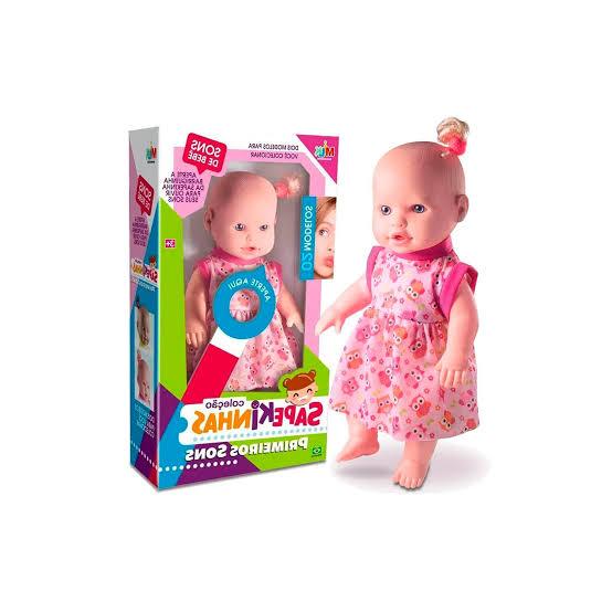 BONECA LITTLE BABY COM SONS DE BEBÊ COLEÇÃO SAPEKINHA COM CHUCA ...