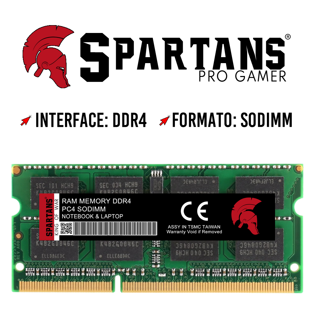 Memória Ram DDR4 16GB 8GB Spartans Pro Gamer para Notebook | Shopee Brasil