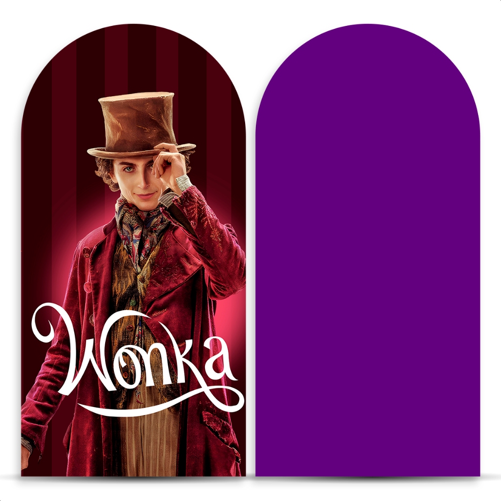 Painel Romano Tecido Sublimado Tema Wonka | Shopee Brasil