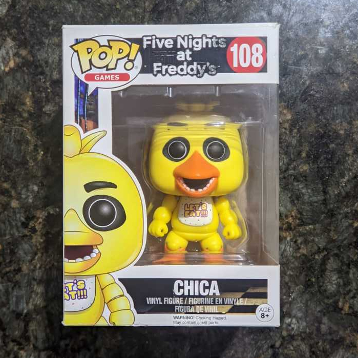 Funko pop Five nights at freddy's Chica 108 | Shopee Brasil