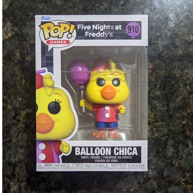 Funko Pop five nights at freddy's balloon chica 910 | Shopee Brasil