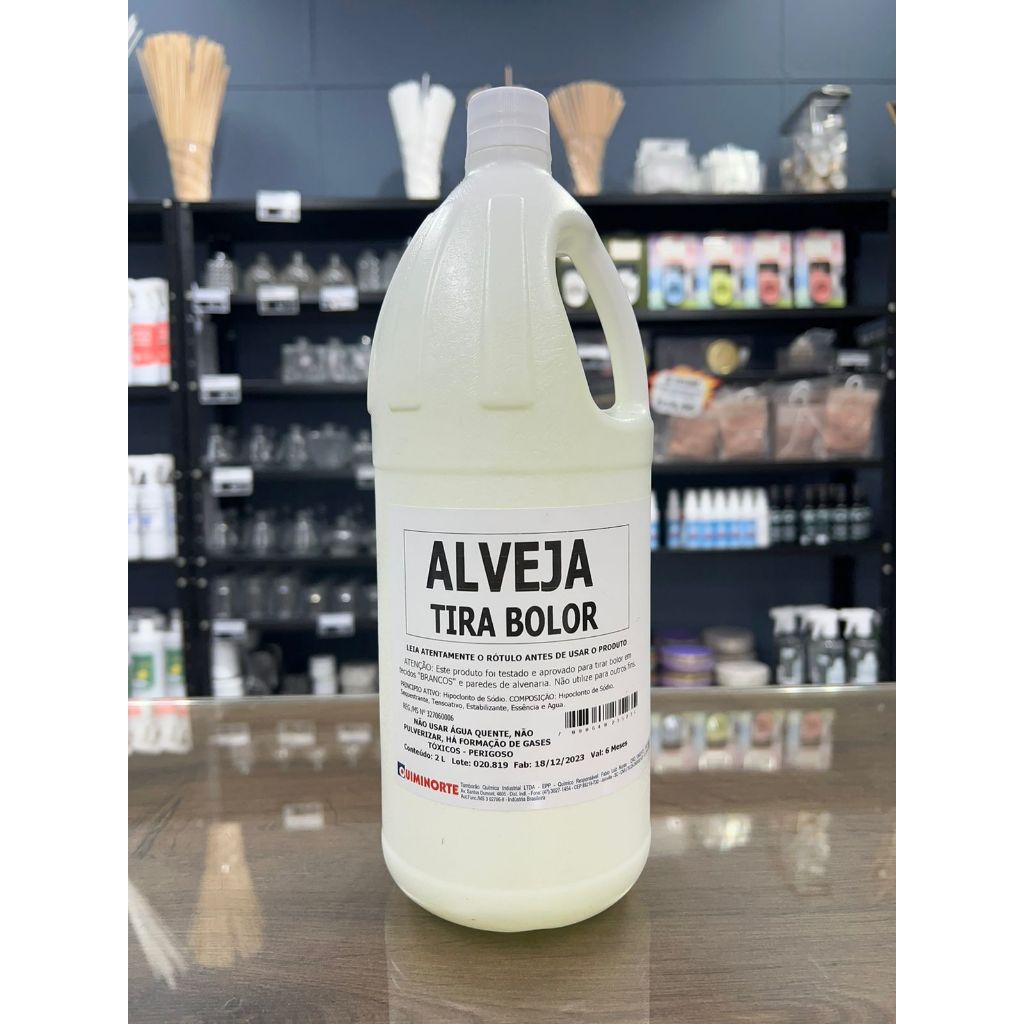 Alveja Tira Bolor Quiminorte (Para Tecidos Brancos) Frasco 2 L | Shopee ...