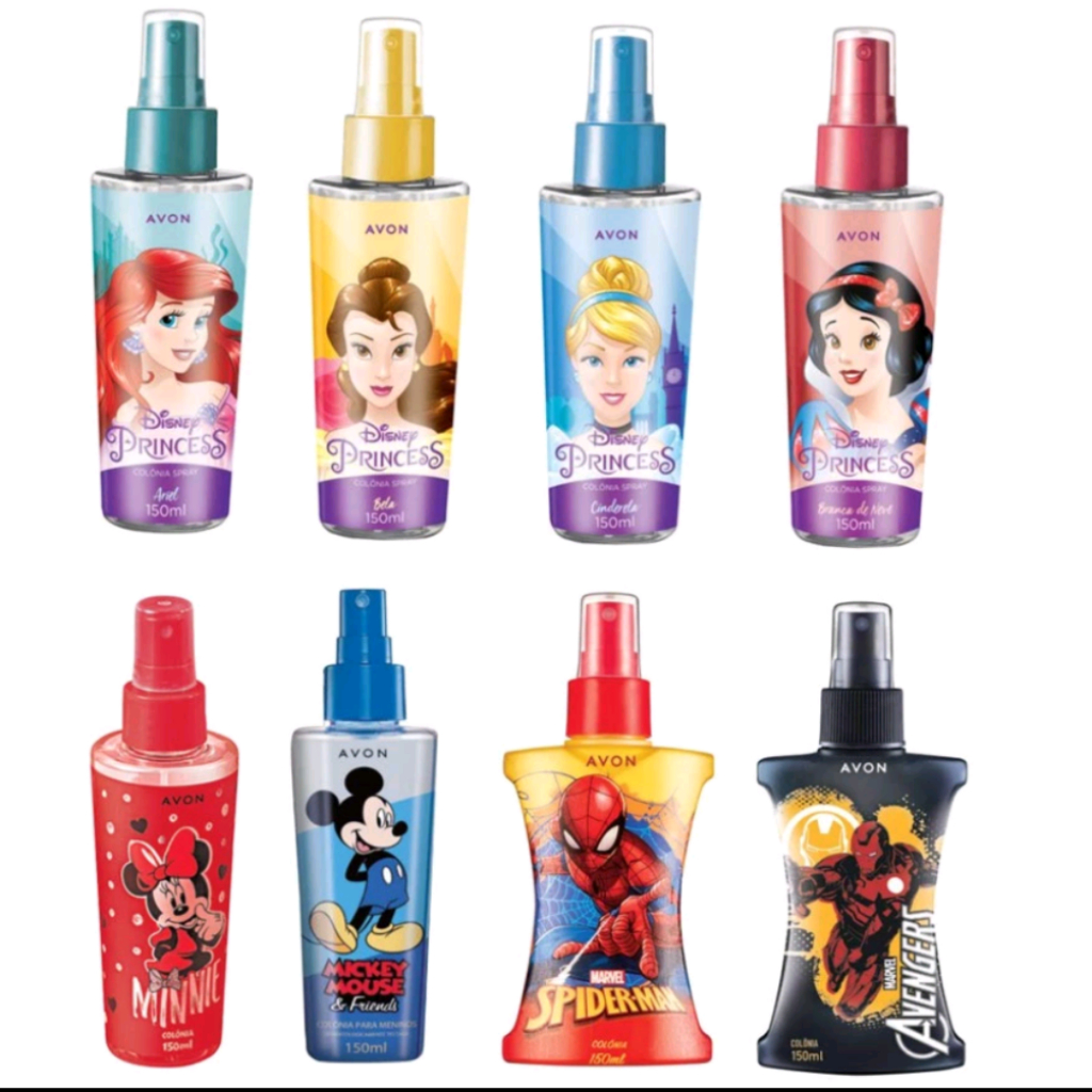 Perfume Colônia Infantil Disney Avon 150ml Mickey/Minnie/Spider Man ...