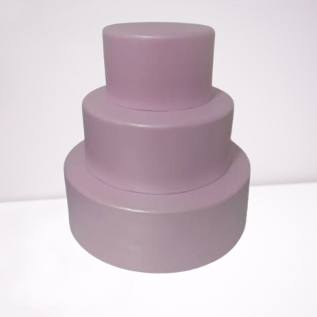 Bolo Fake Base De Isopor Moldado Em Eva Sem Emenda 3 Andares. | Shopee ...