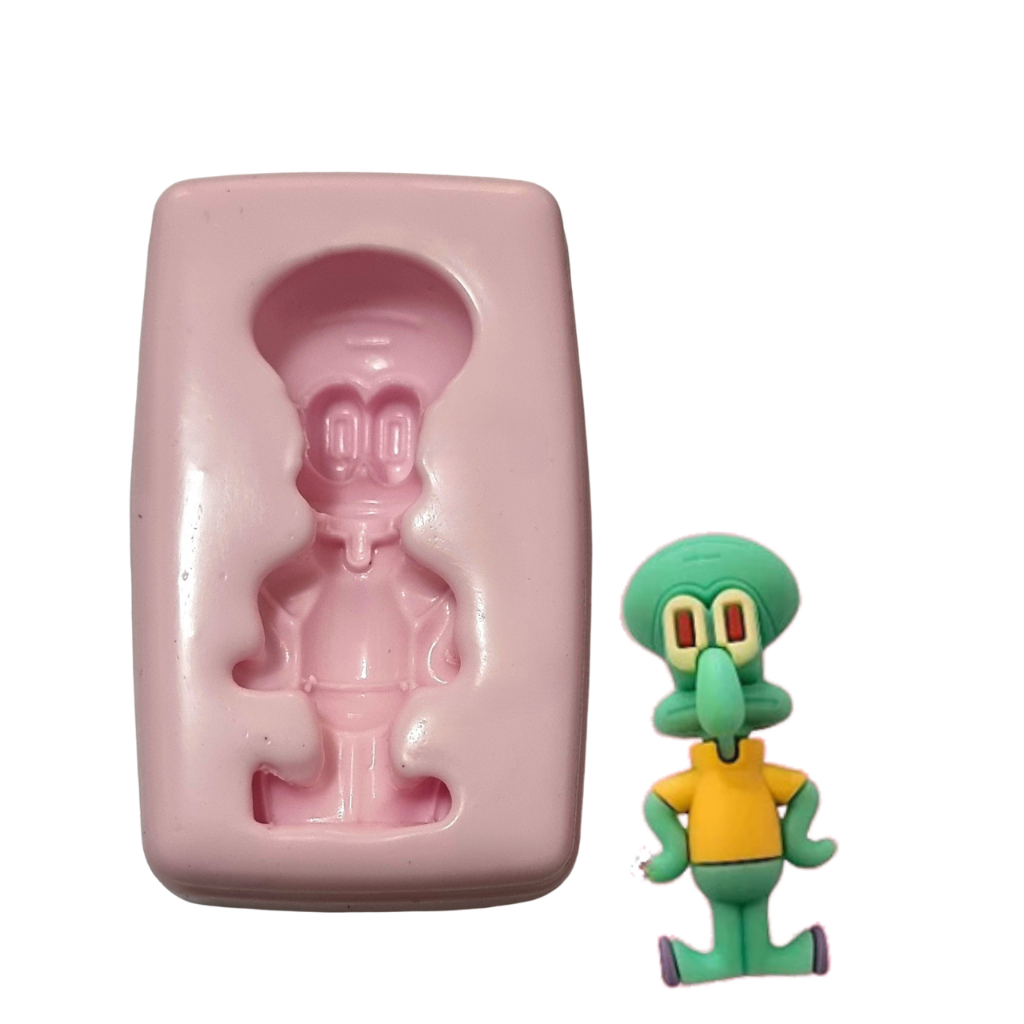 MOLDE SILICONE MODELO LULA MOLUSCO | Shopee Brasil