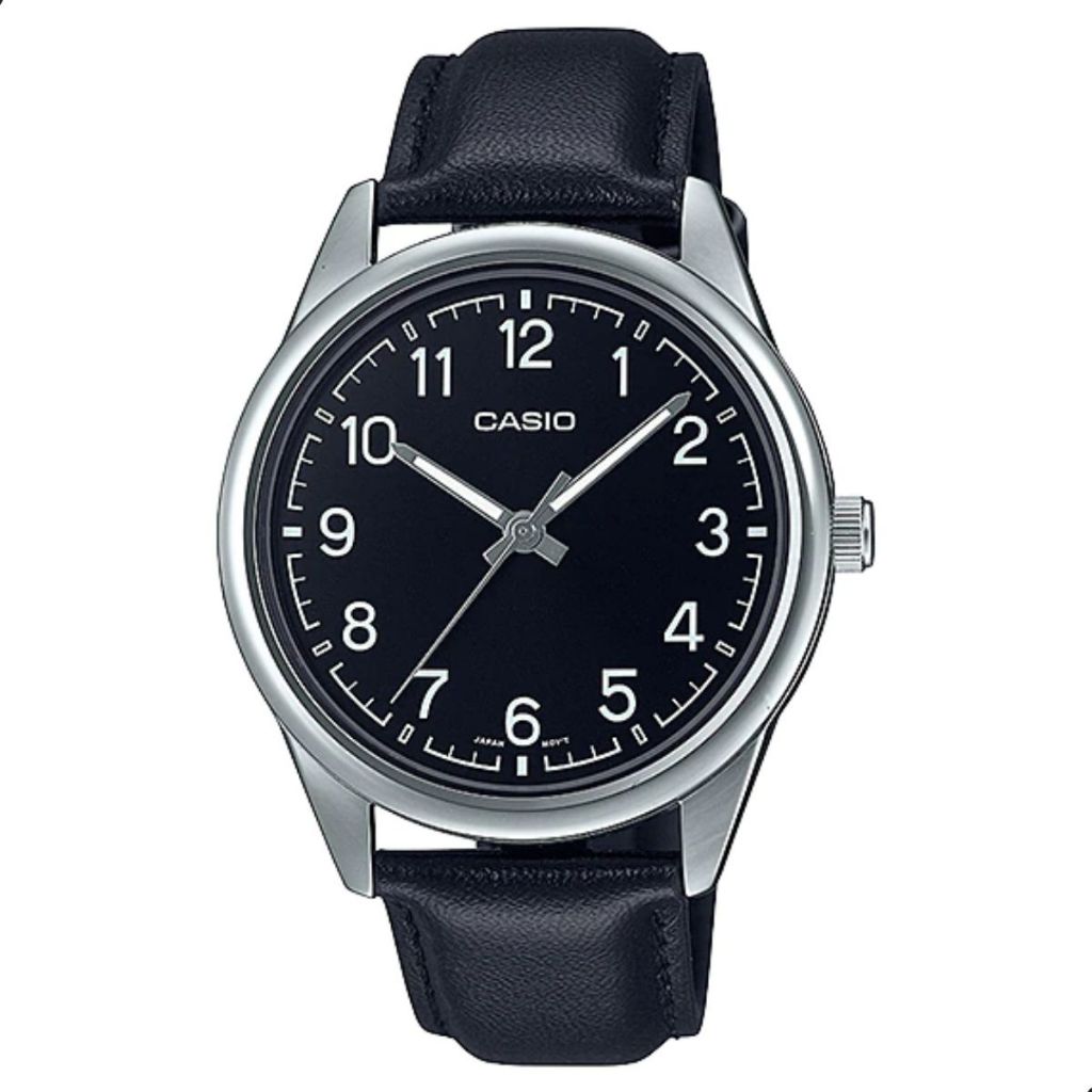 Relógio Masculino Casio de Couro A Prova D'Água Original Presente Moda ...