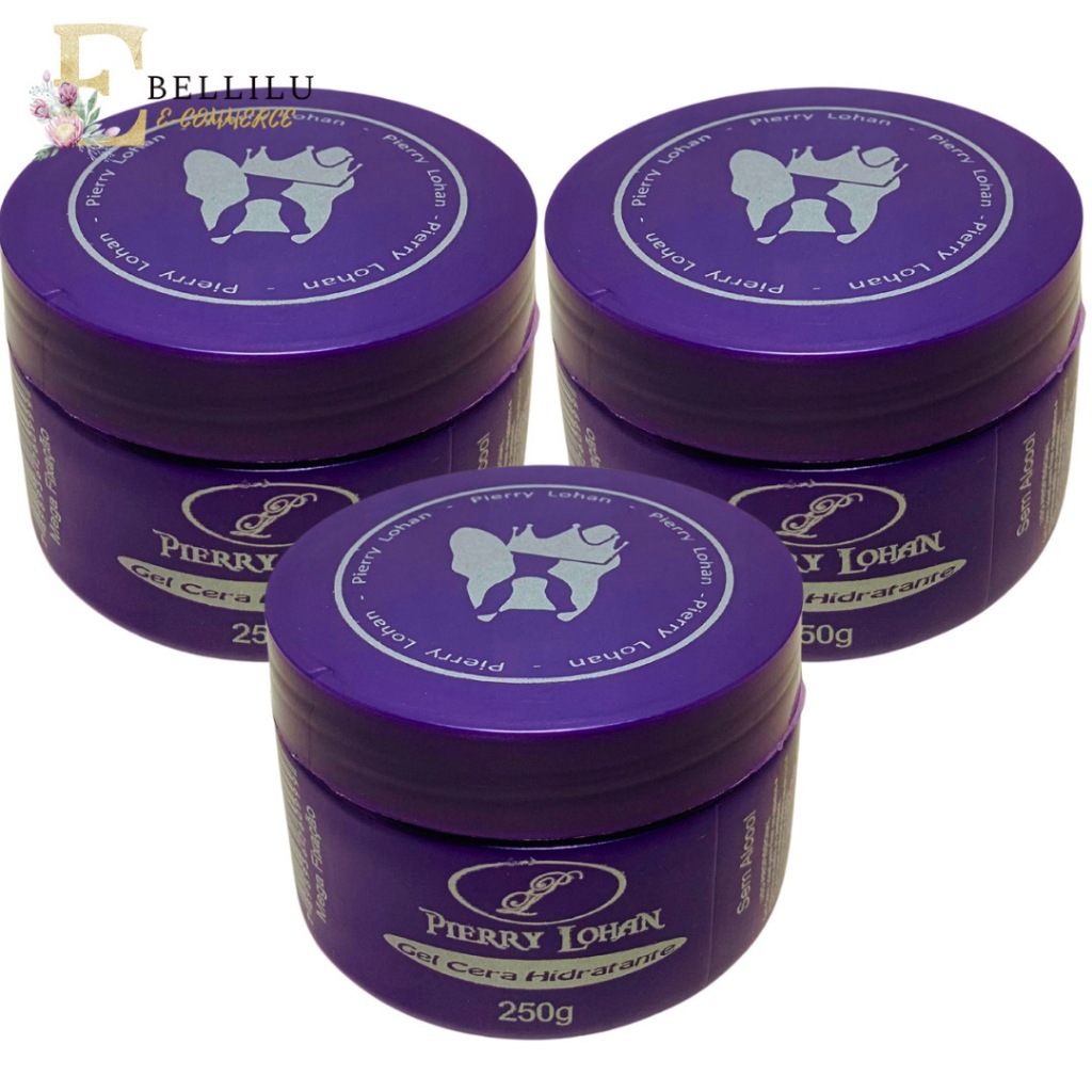 kit 3 gel cera hidratante de 250g pierry Lohan Pronta Entrega | Shopee ...