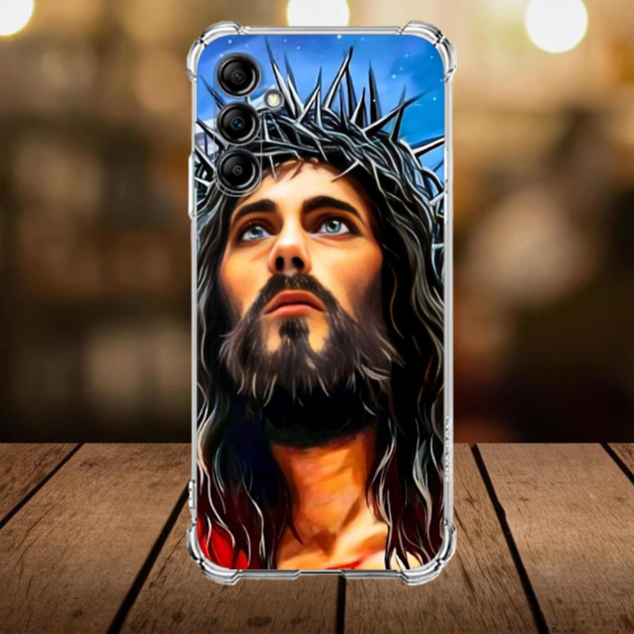 SAMSUNG A15, A25, A35 E A55 Capa Tpu Desenhos Variados Capinha Case Deus, Jesus Cristo, Yeshua ...