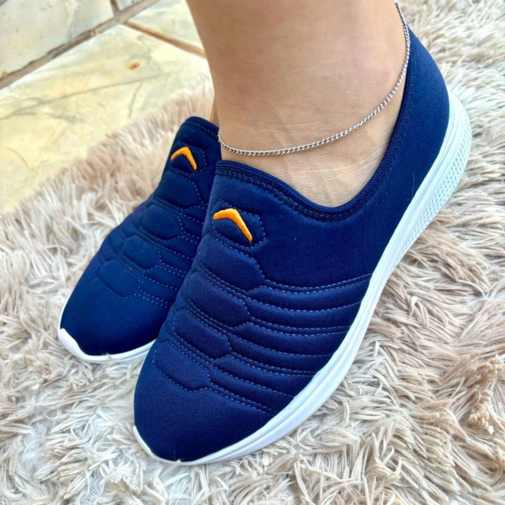 Tênis Calce Fácil Estilo Flexível Confortável Leve Feminino | Shopee Brasil