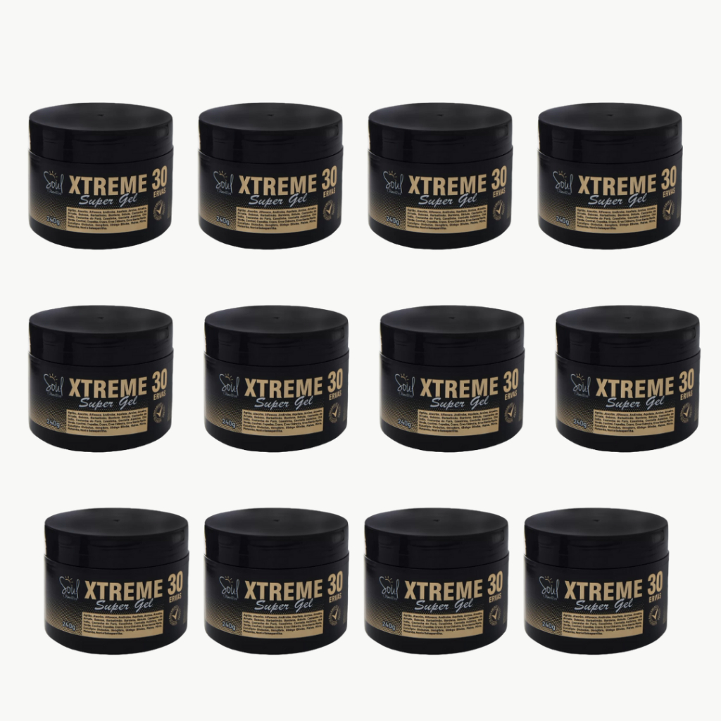 KIT C/12 Pomada Massageadora XTREME 30 ERVAS 240G - SOUL COSMÉTICOS | Shopee Brasil