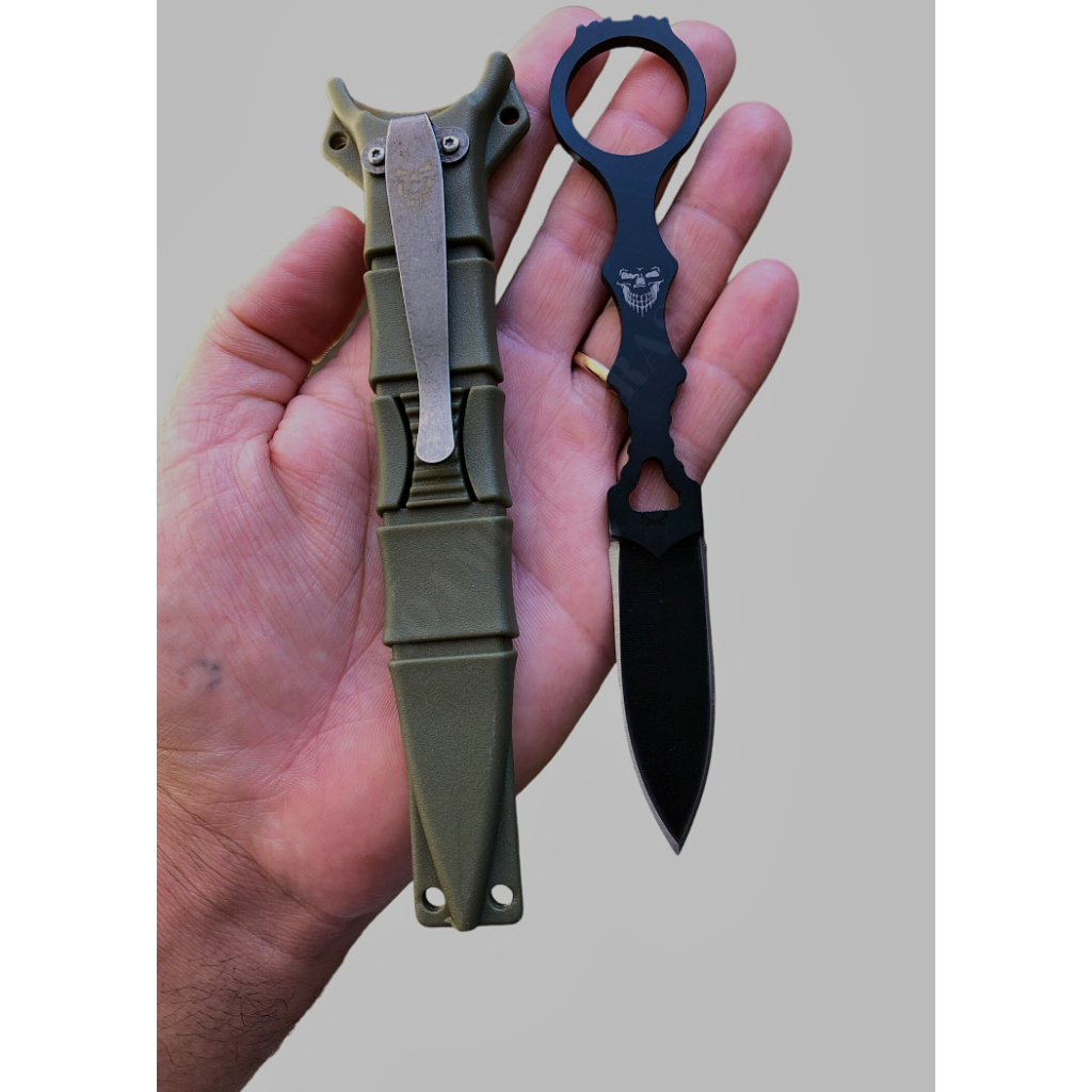 Faca de Arremesso Push Dagger Profissional Porte Velado Com Bainha ...