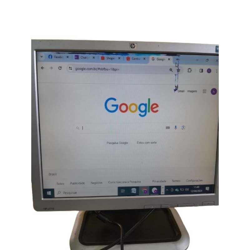 Monitor 17 polegadas Hp C/detalhe | Shopee Brasil