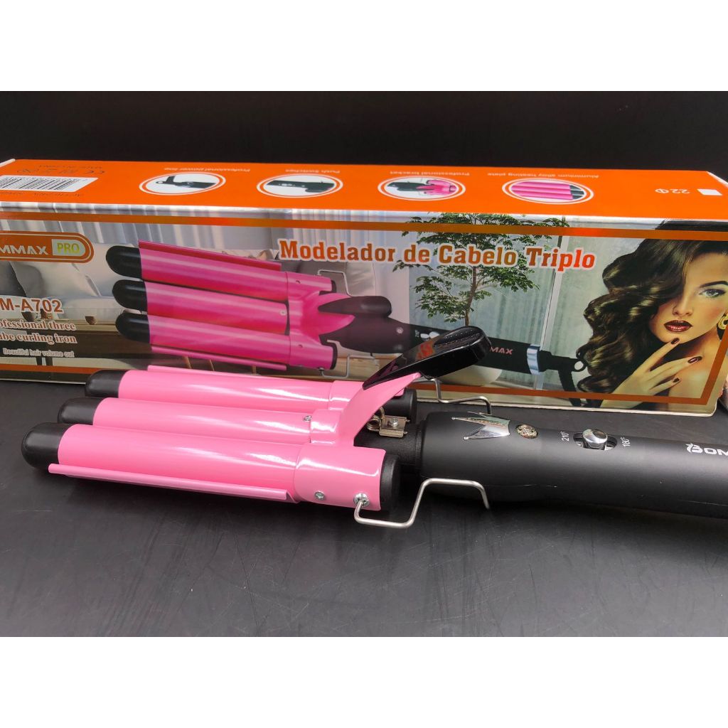 Modelador De Cabelo Triondas Cachos Ondulador Bivolt - A702 | Shopee Brasil