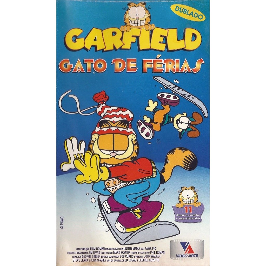 VHS Original: Garfield - Gato de Férias (Odie, Phil Roman, Desenho ...