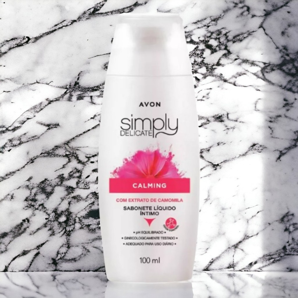 Sabonete Líquido Intimo Calming Avon Simply Delicate 100 ml | Shopee Brasil