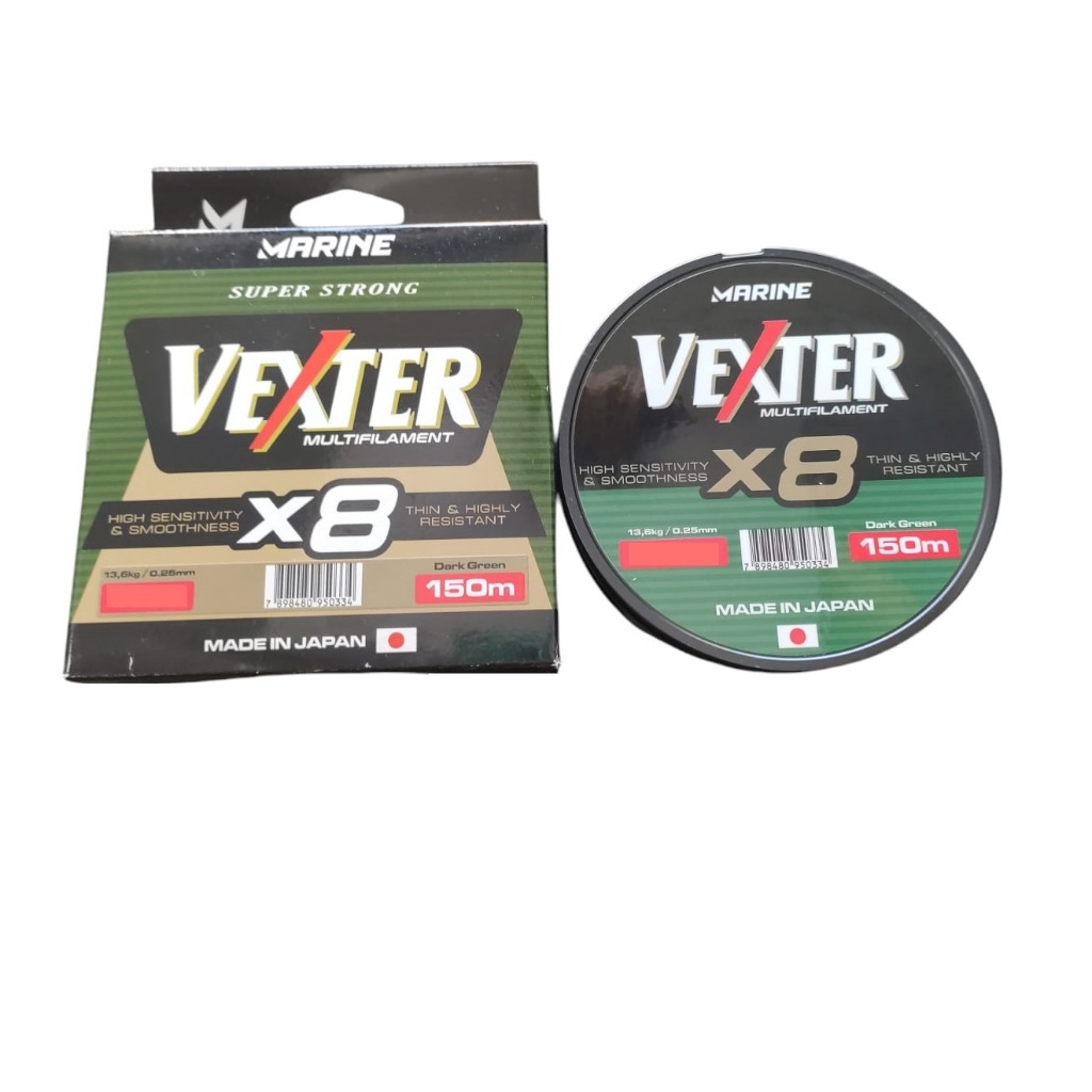Linha Multifilamento Marine Sports Vexter X8 - 150m | Shopee Brasil