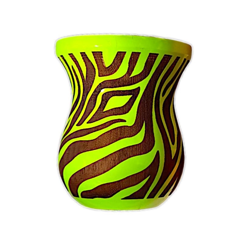 Cuia ( Zebra ) de Madeira imbuia Personalizada a laser. | Shopee Brasil