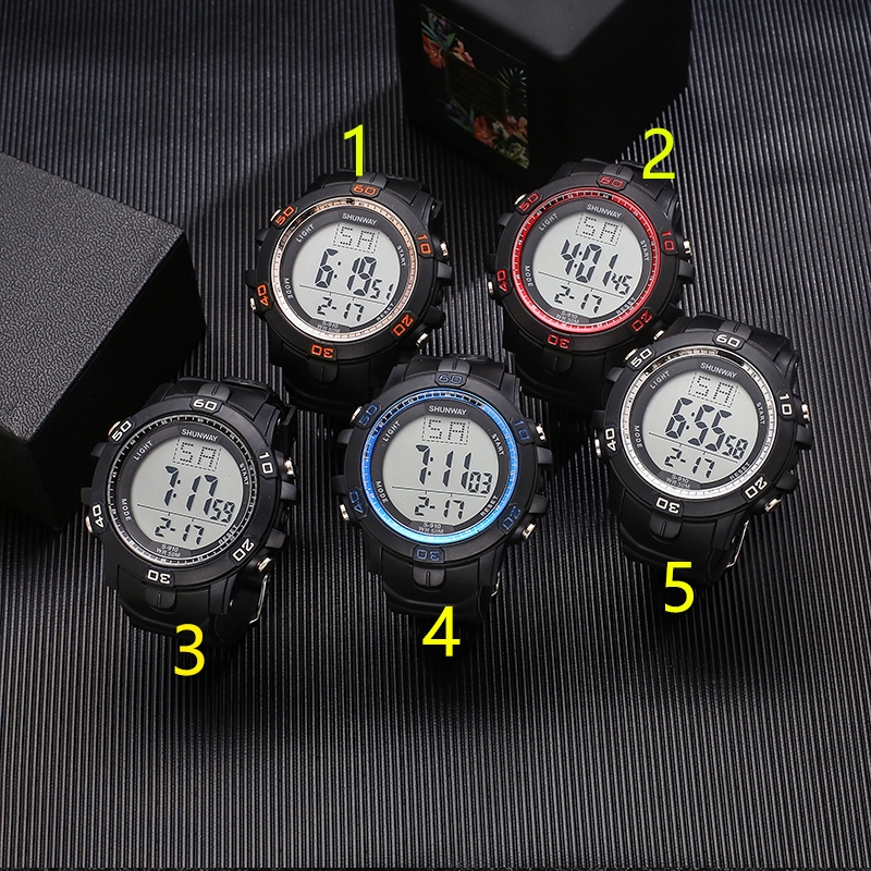 Relógio Digital Masculino A Prova D água De Pulso Esportivo Eletrônico Led Luminoso ...