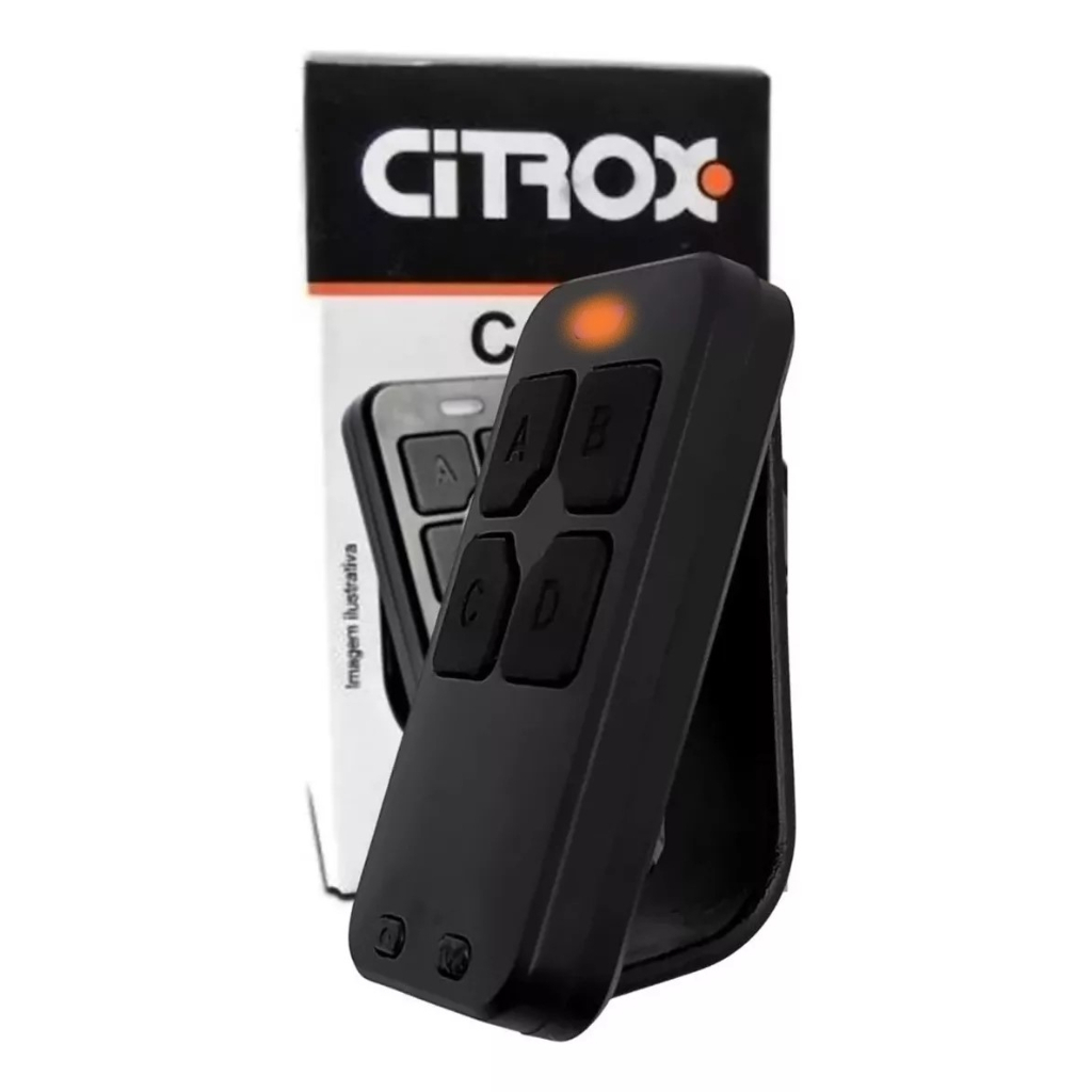 Controle Citrox Dual Gate Compatível Com Linear Tx 433 Mhz | Shopee Brasil