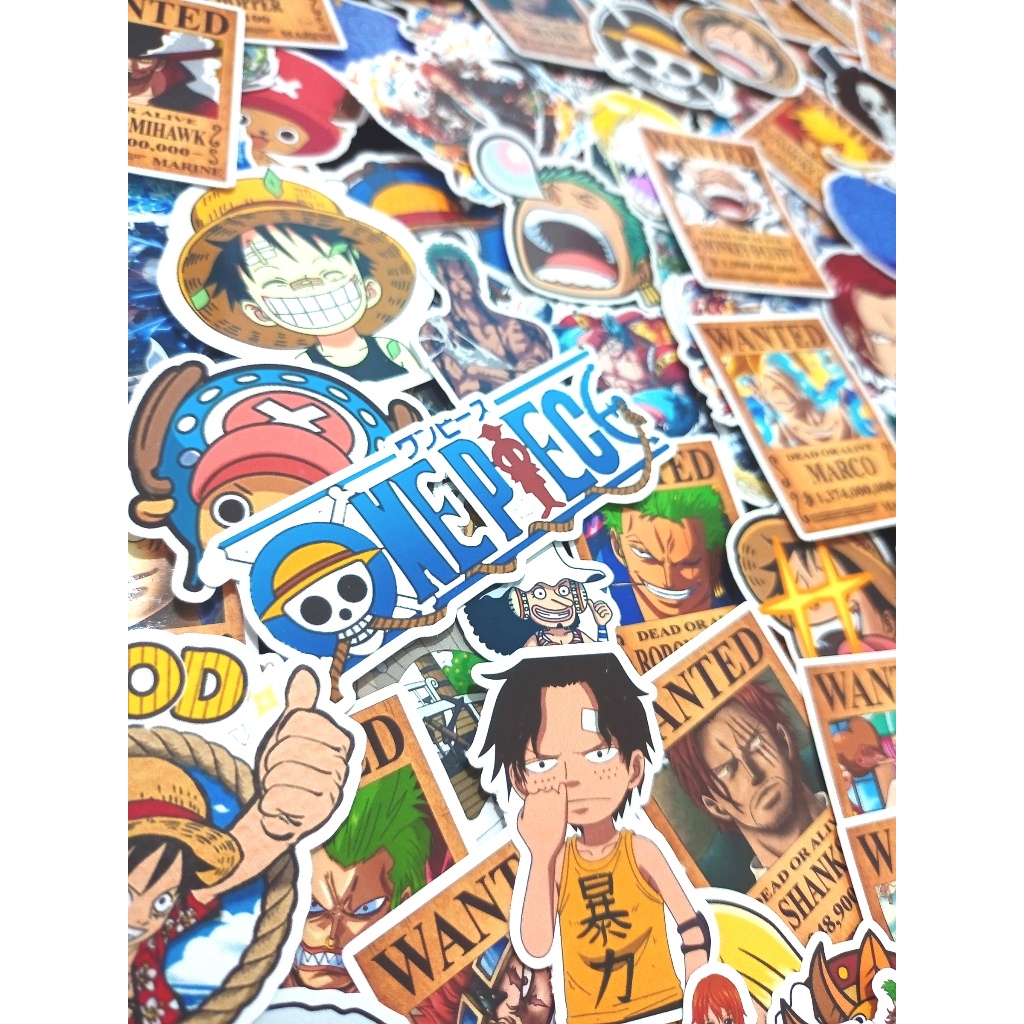 Kit Pack 10 Adesivos One Piece - Coleção Mugiwara Luffy Zoro Sanji ...