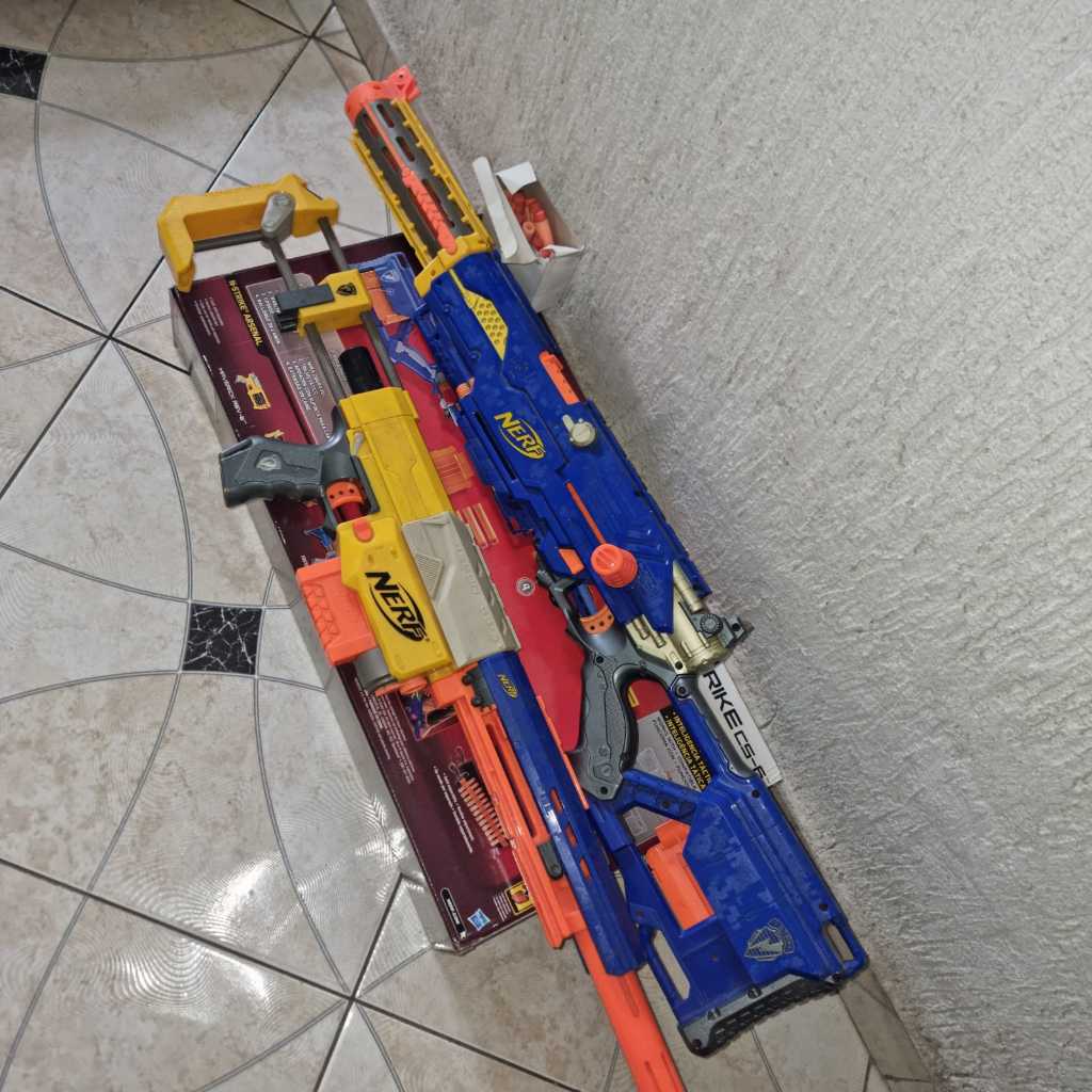 NERF RECON CS6 + N-STIKE LONGSTRIKE CS-6 BLASTER | Shopee Brasil