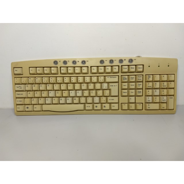 Teclado Antigo Ps2 Mini Din Retro Pc Computador F8q | Shopee Brasil