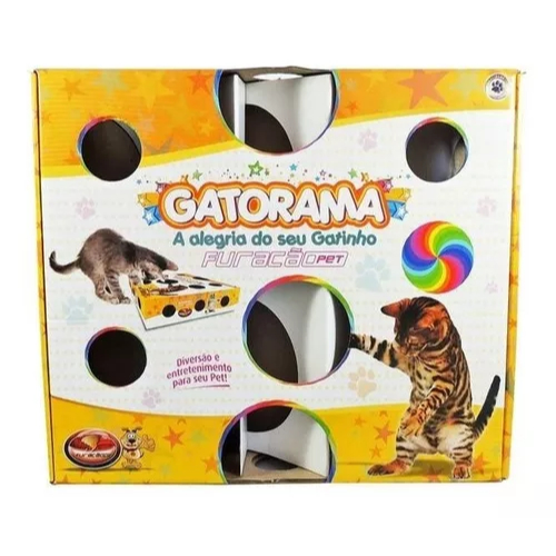 Brinquedo P/ Gatos Labirinto com 2 Bolinhas Gatorama Furacão Pet ...
