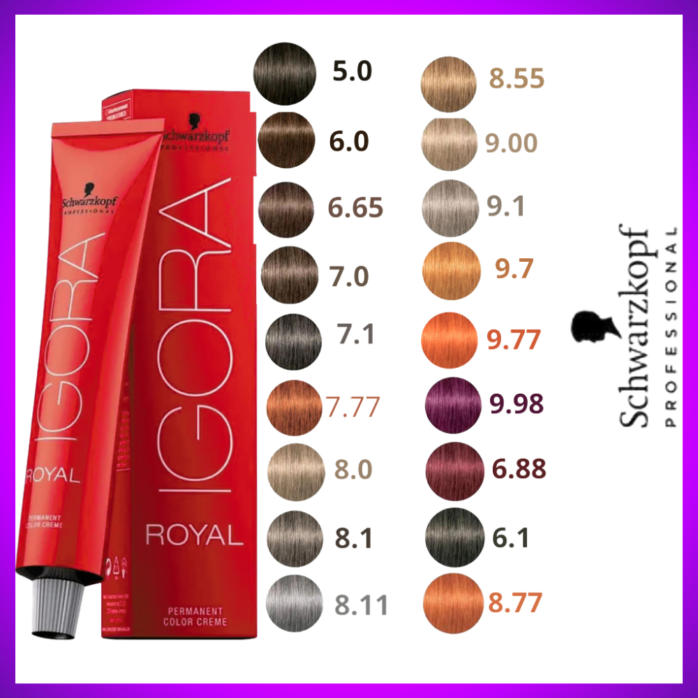 Igora Royal Schwarzkopf Professional Cores váriadas - 60G | Shopee Brasil