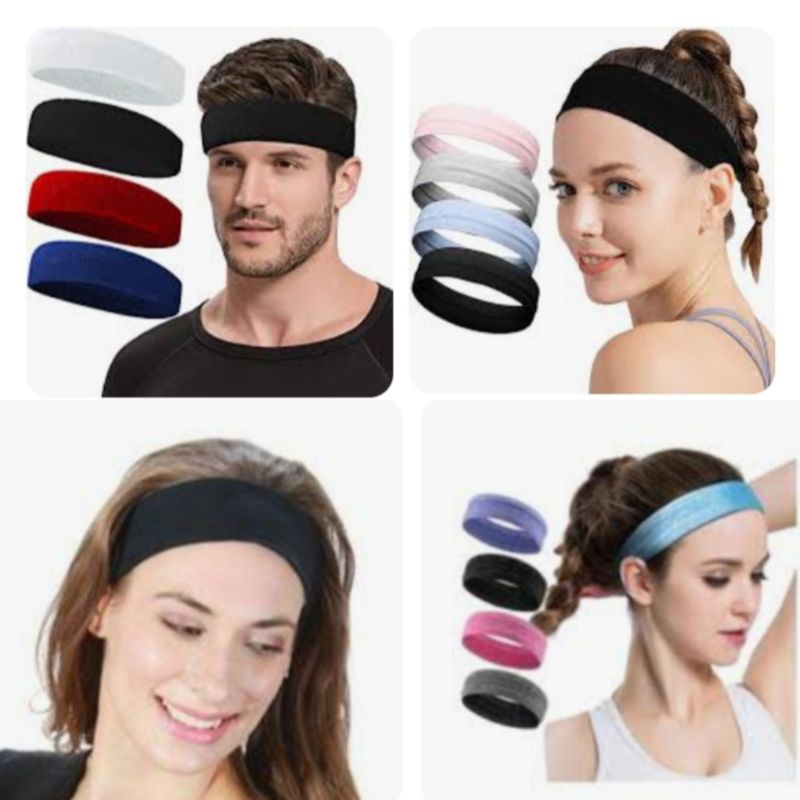 Faixa Testeira esportiva para cabeça lisa | Shopee Brasil