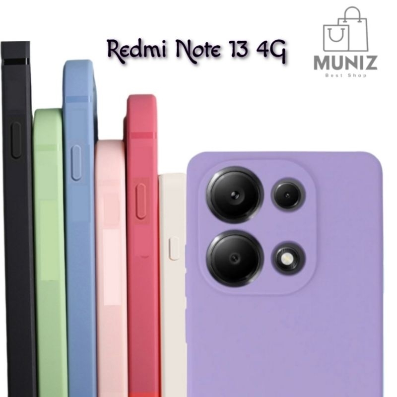 Capa capinha Premium Redmi Note 13 4G Ant impacto Aveludada dentro ...