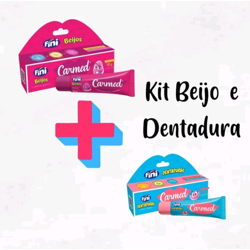 kit com 2 hidratante labial carmed fini 10g cimed original | Shopee Brasil