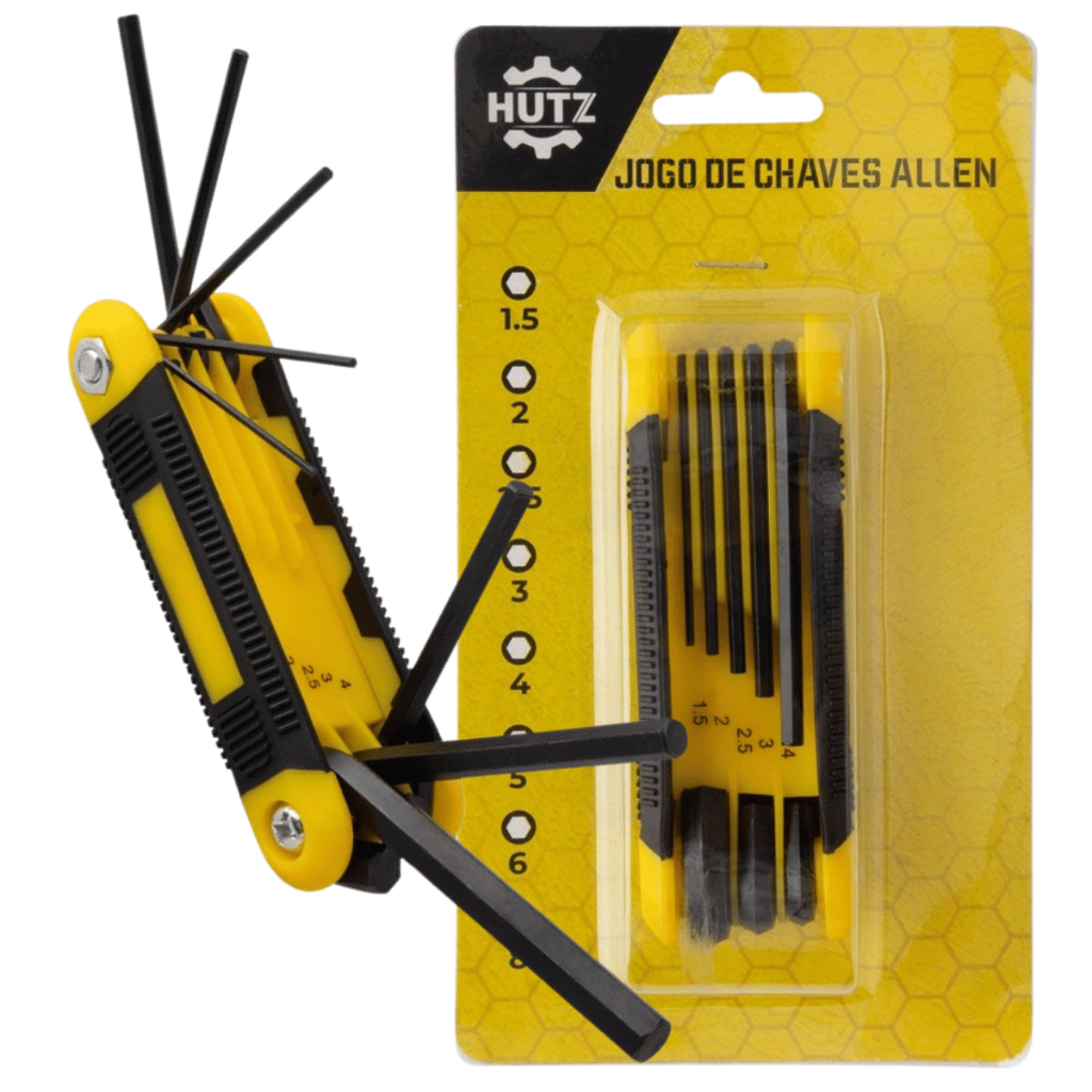 Canivete com 8 Chaves Allen Multiuso - Chave 1,5 a 8mm - Kit jogo de ...