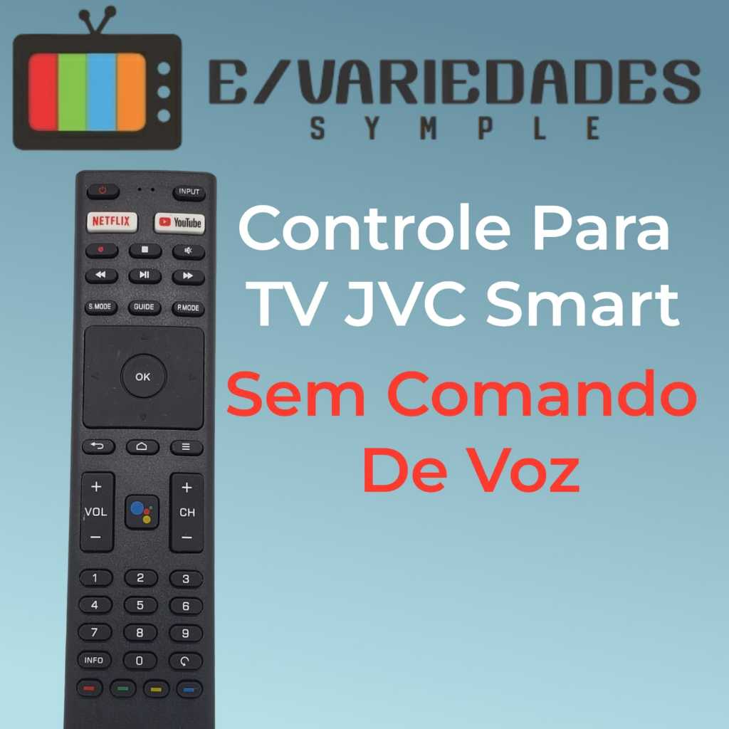 Controle Remoto para Tv Jvc Smart (sem comando de voz) | Shopee Brasil