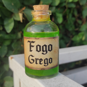 Fogo Grego Percy Jackson Garrafinha para decoração. | Shopee Brasil
