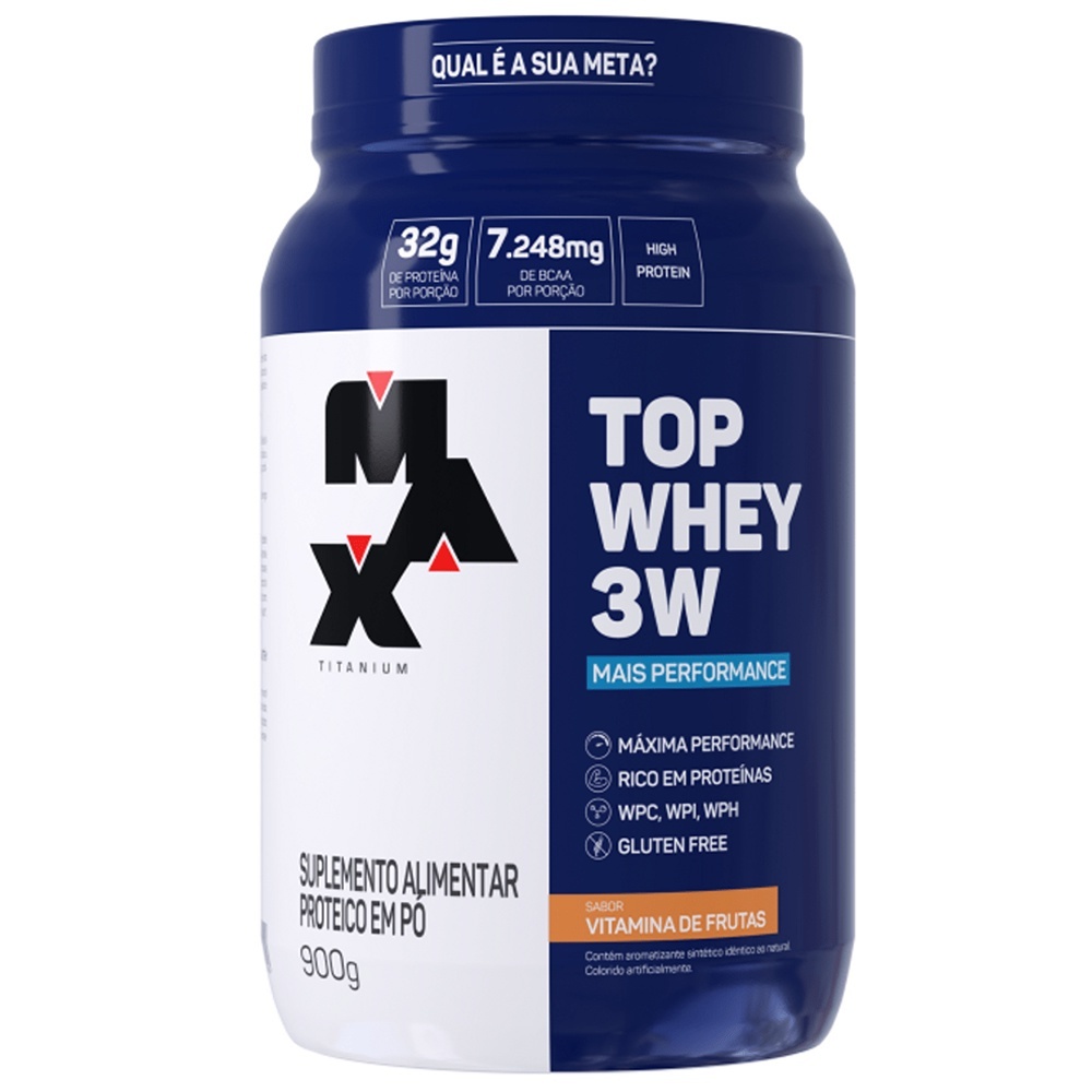 Top Whey 3W + Performance 900G - Max Titanium | Shopee Brasil