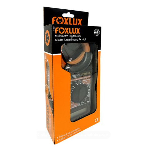 ALICATE AMPERIMETRO COM MULTIMETRO - 30.02 - FOXLUX | Shopee Brasil