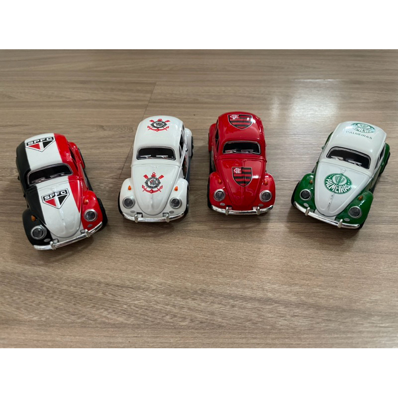 Miniatura Fusca de Times Carrinho de Coleção | Shopee Brasil