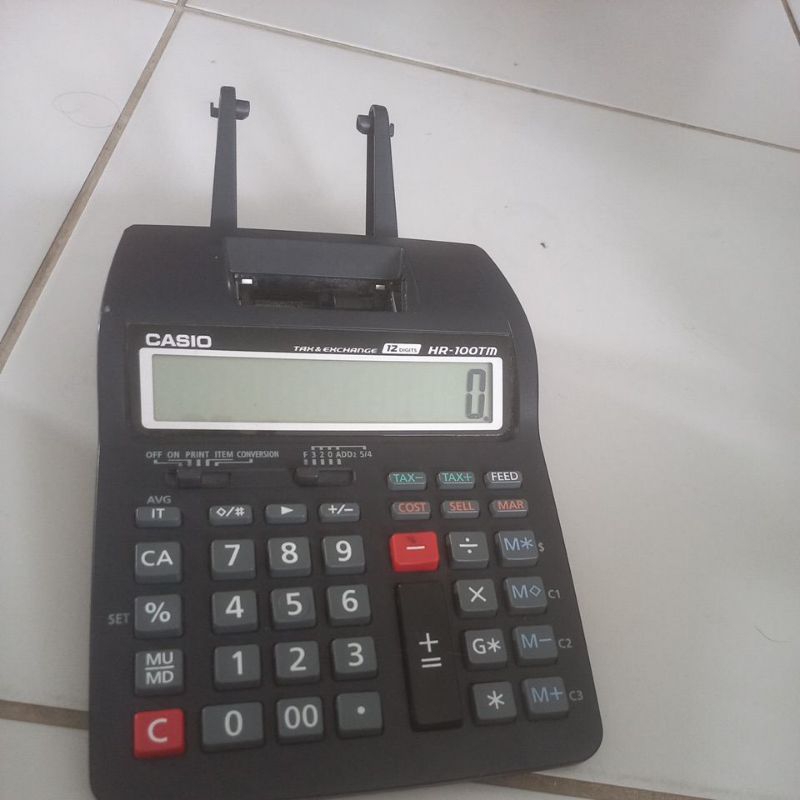 calculadora Casio HR-100TM - detalhe | Shopee Brasil