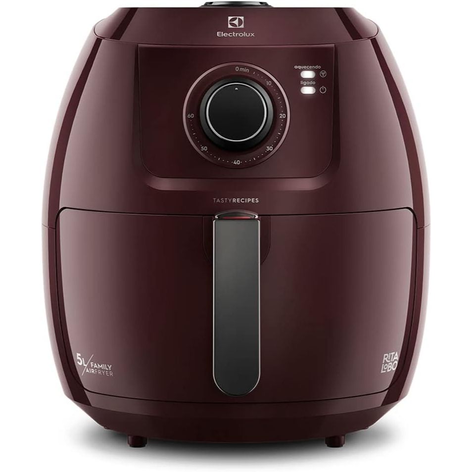Fritadeira Elétrica Airfryer Family Efficient Electrolux Dark Red ...
