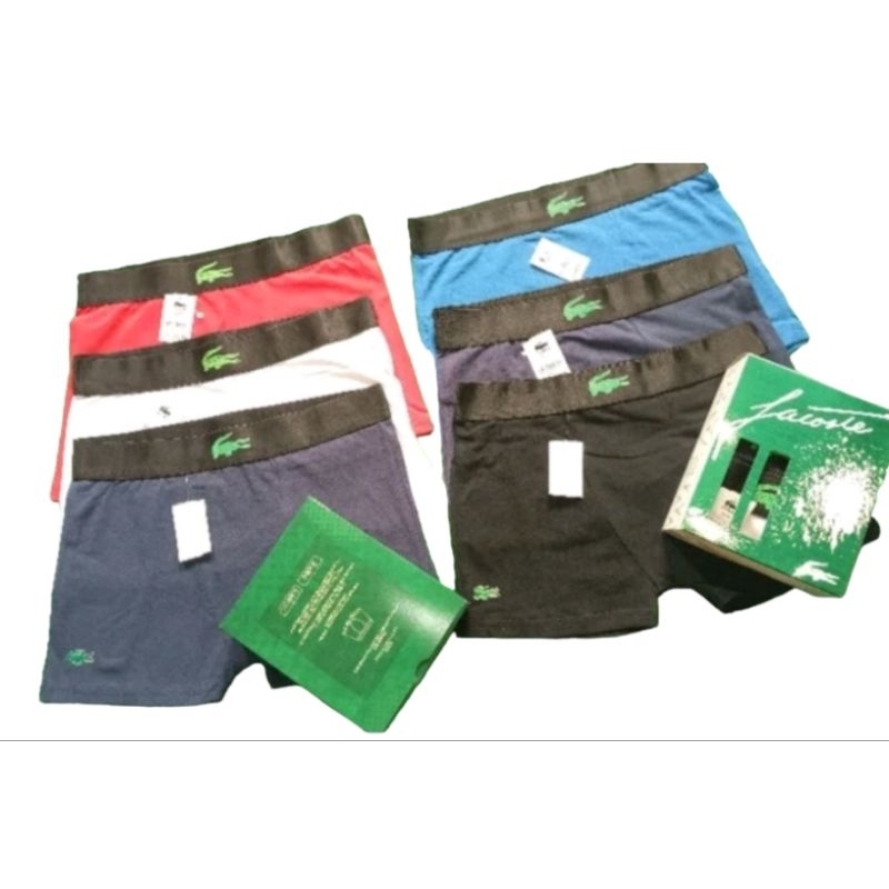 Kit de Cueca boxe,box 95%algodao 5% elastano Premium jacare | Shopee Brasil