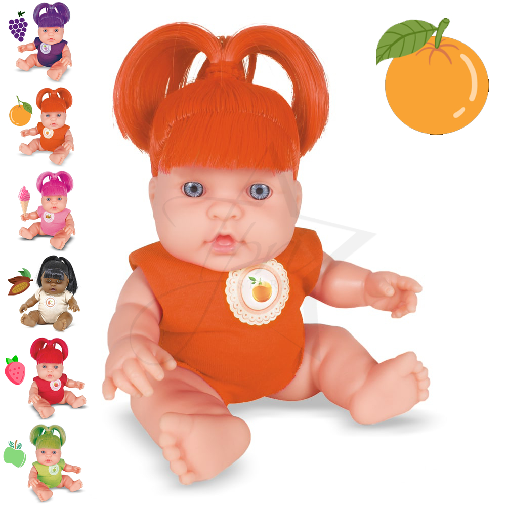 BONECA ORIGINAL COLEÇÃO FRUTINHAS COMPLETA COM CHEIRO DE LARANJA ...