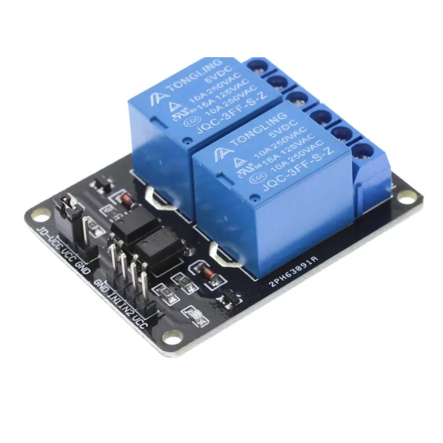 Módulo Relé 2 Canais 5V com Optoacoplador | Shopee Brasil
