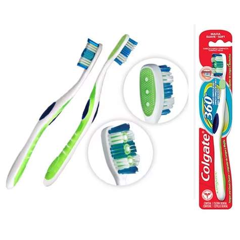 Kit de Escova de Dente Colgate 360 Com Limpador de Língua | Shopee Brasil