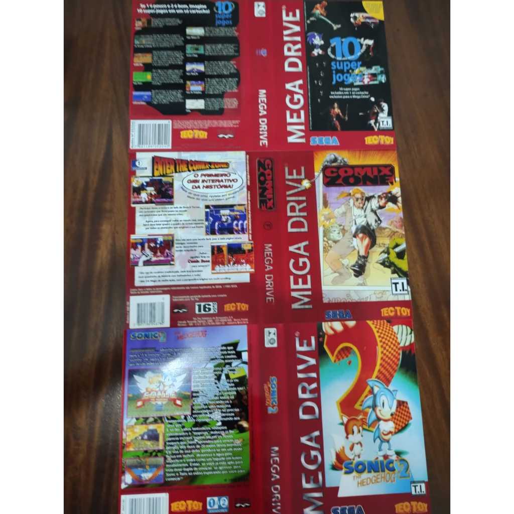 Encartes Mega Drive + Labels | Shopee Brasil