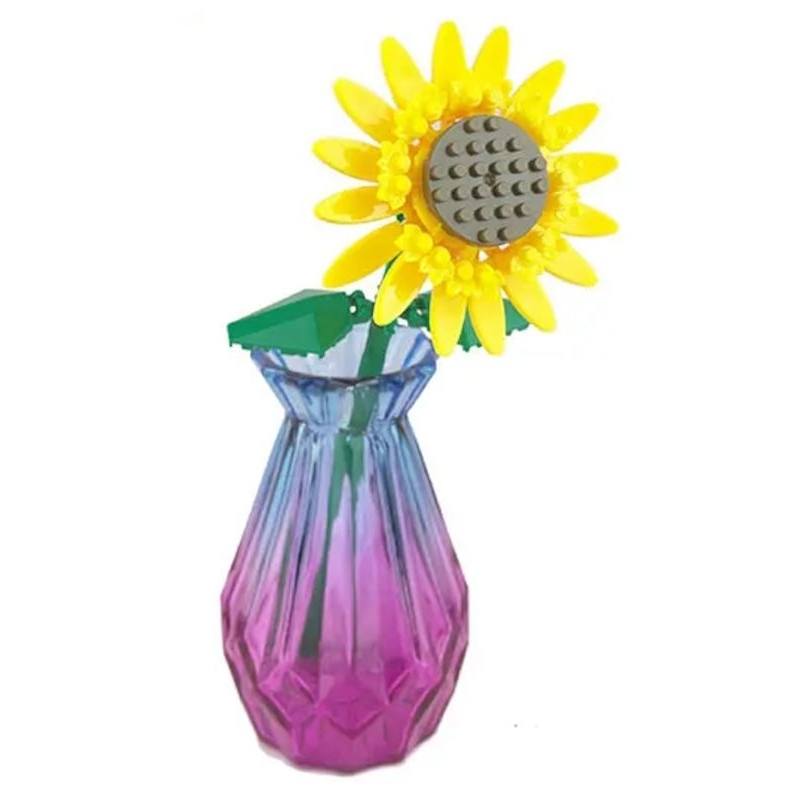 FLORES - MODELO GIRASSOL-ML15 MICRO BLOCO - SIMILAR - PETIT BLOCK/DAISO ...