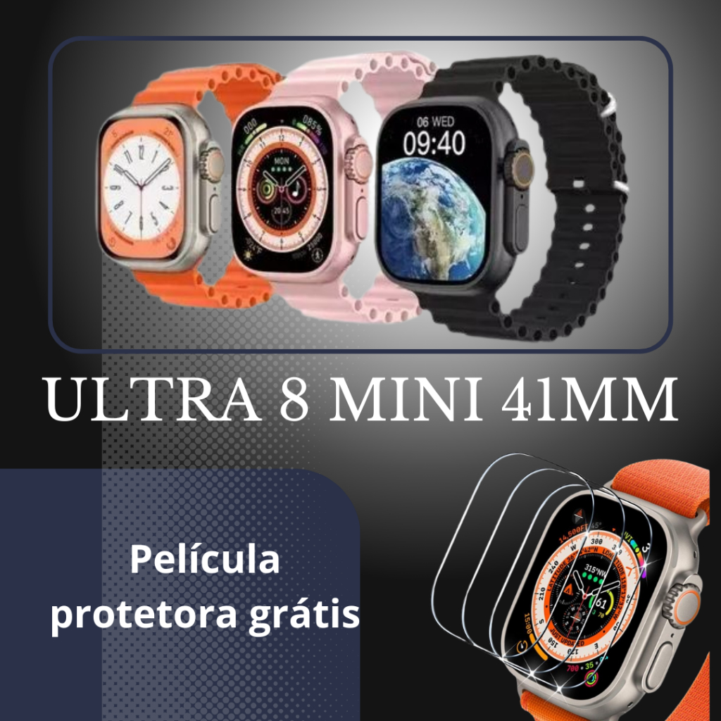 Relogio Smartwatch 8 Ultra Mini 41mm Feminino Masculino Cor Da Caixa ...